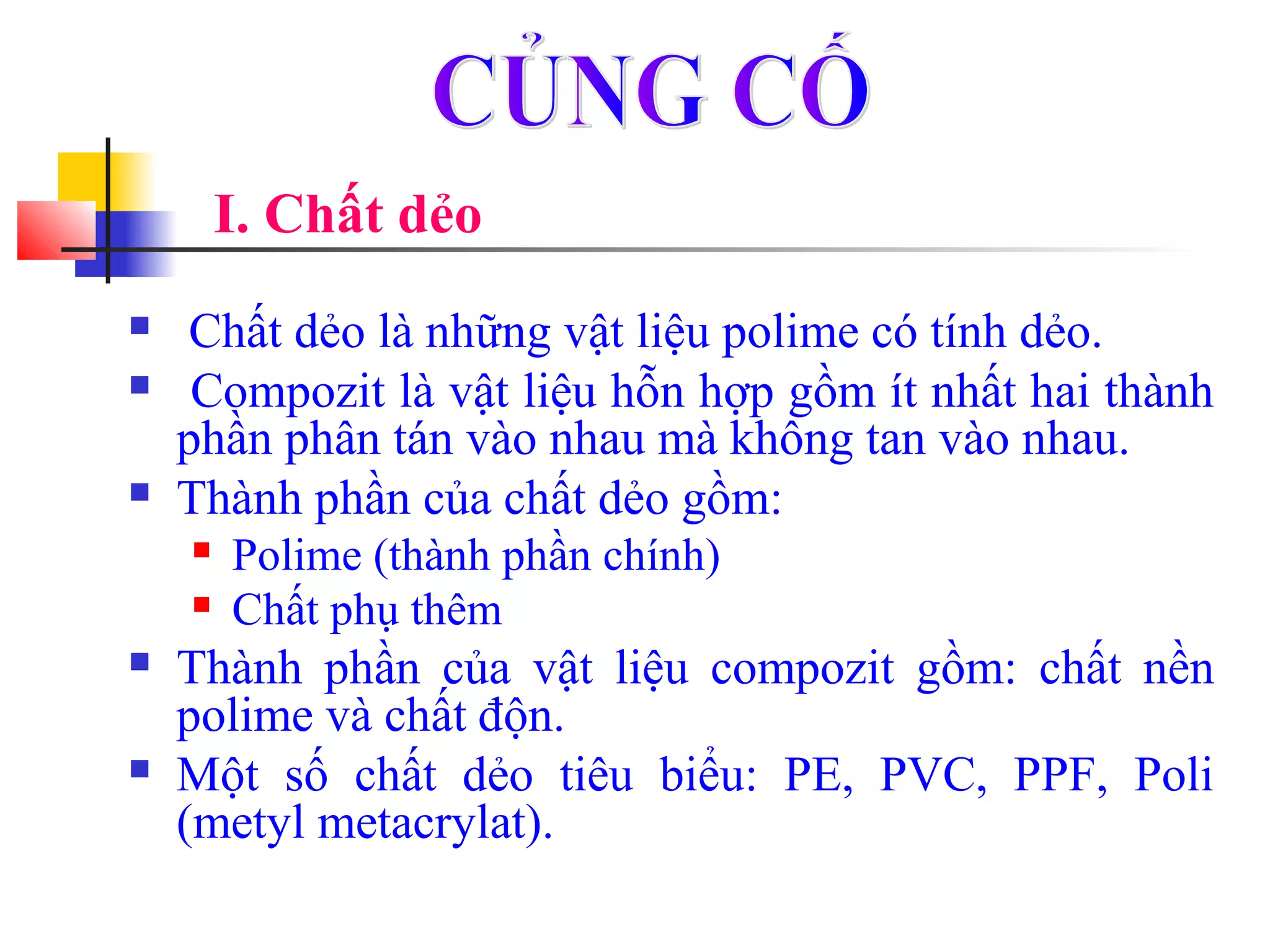 Dai cuong polime. vat lieu polime | PPT