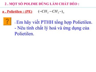 Dai cuong polime. vat lieu polime | PPT