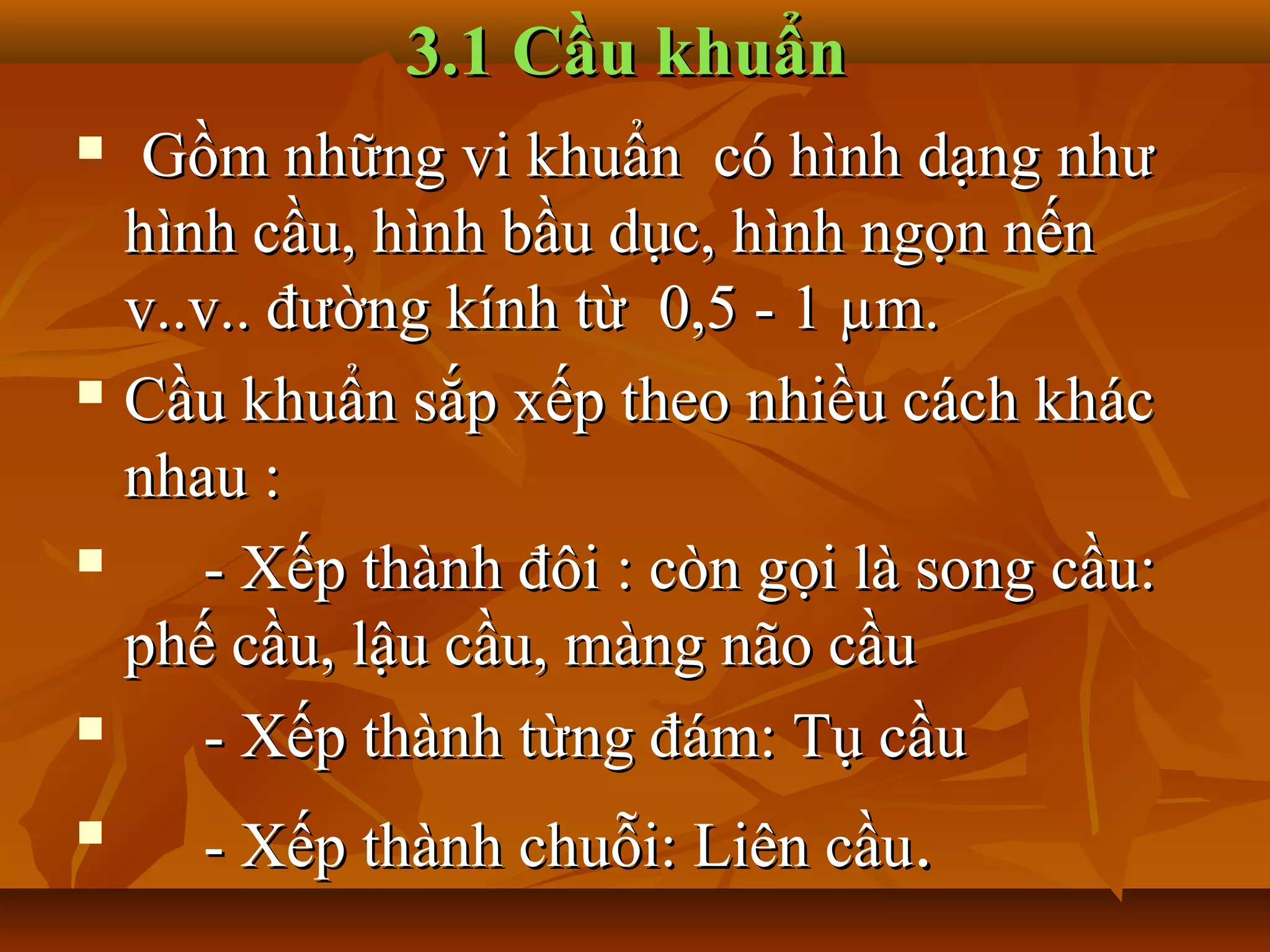 Daicuong vi sinh1 | PPT