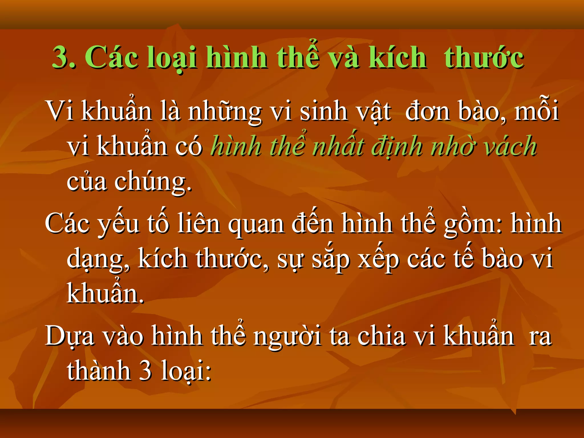 Daicuong vi sinh1 | PPT