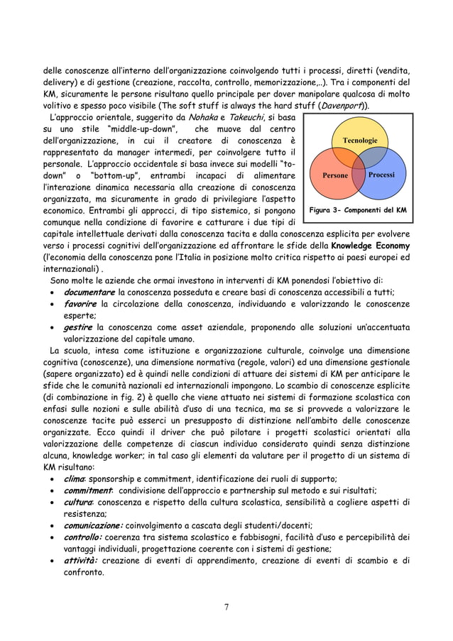DAI DATI ALLE COMPETENZE: IL SISTEMA DI KNOWLEDGE MANAGEMENT | PDF