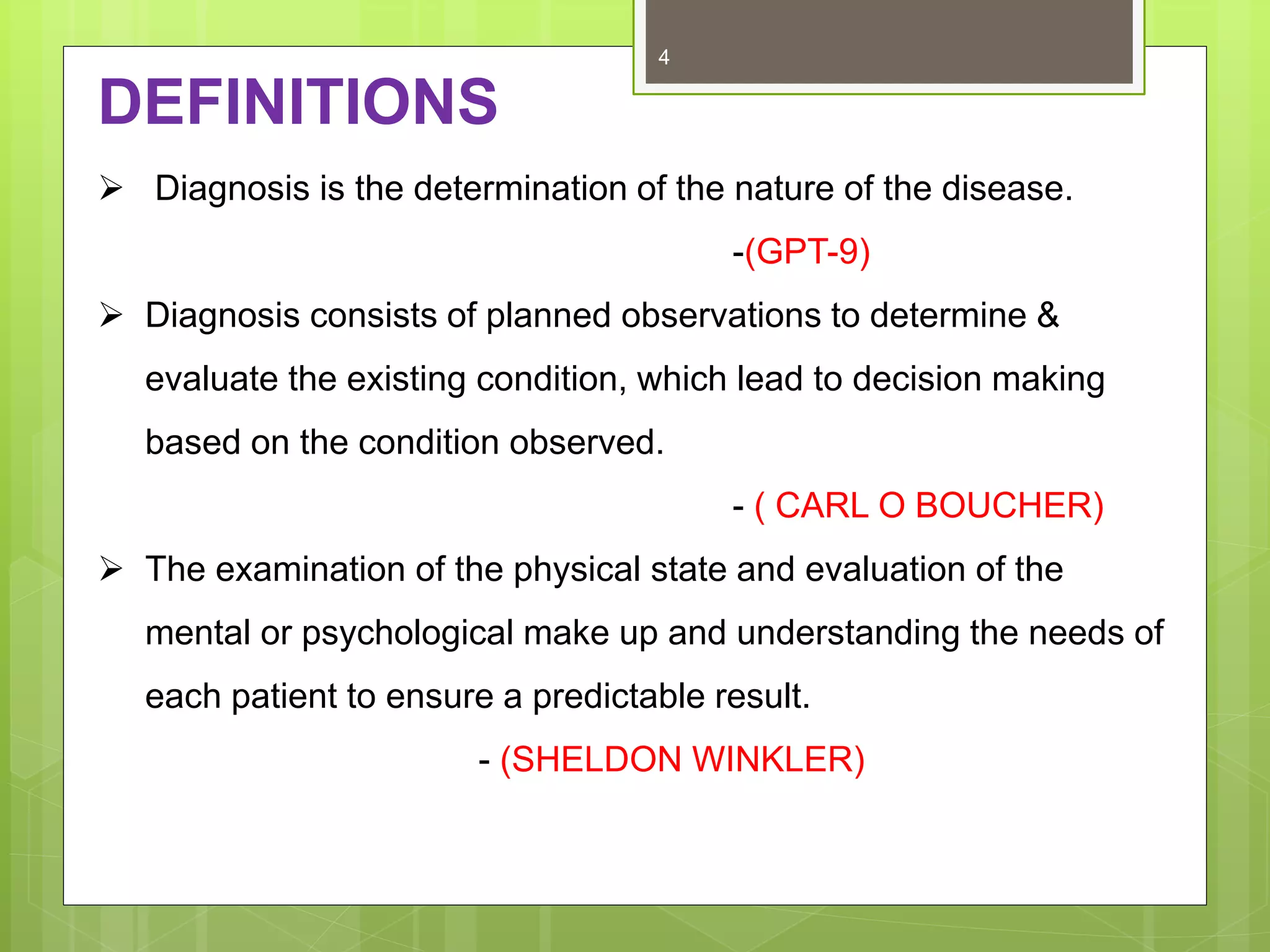 Daignosis and treatement planniing in cd | PPTX