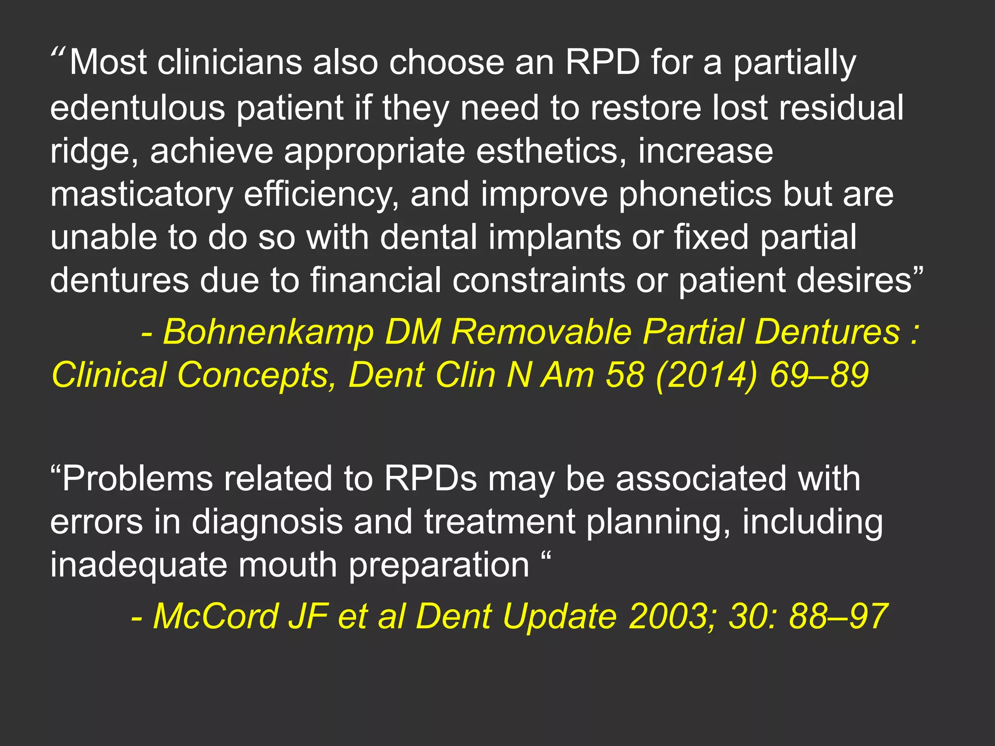 Diagnosis and treatment planning in removable partial denture | PPTX
