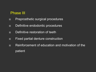 Diagnosis and treatment planning in removable partial denture | PPTX