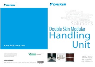 Daikin-DDM-AHU-Catalogue-air handing unit | PDF | Home Appliances | Home & Garden