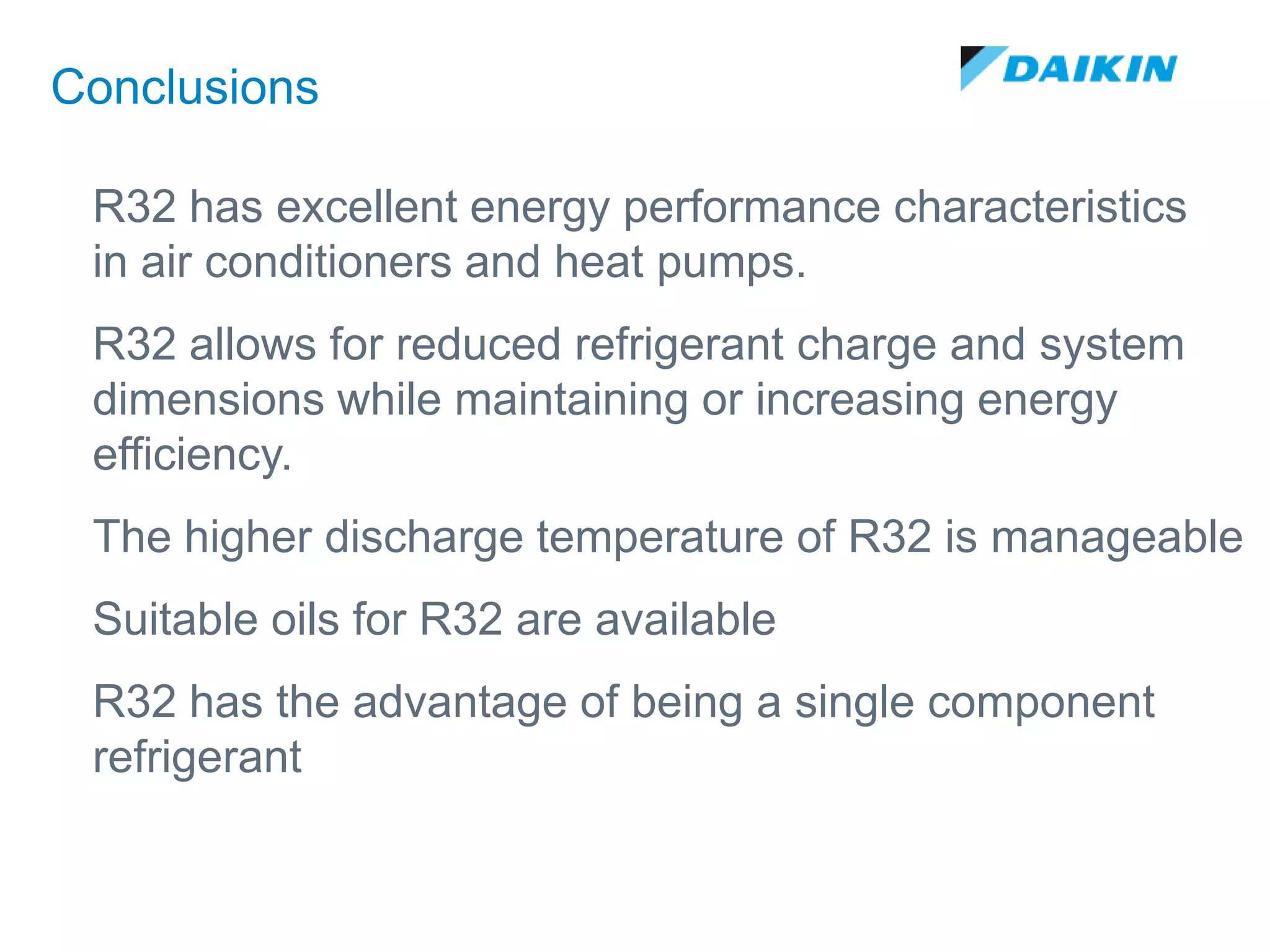 Daikin Dhont - R-32 refrigerant installation & design aspects | PPTX