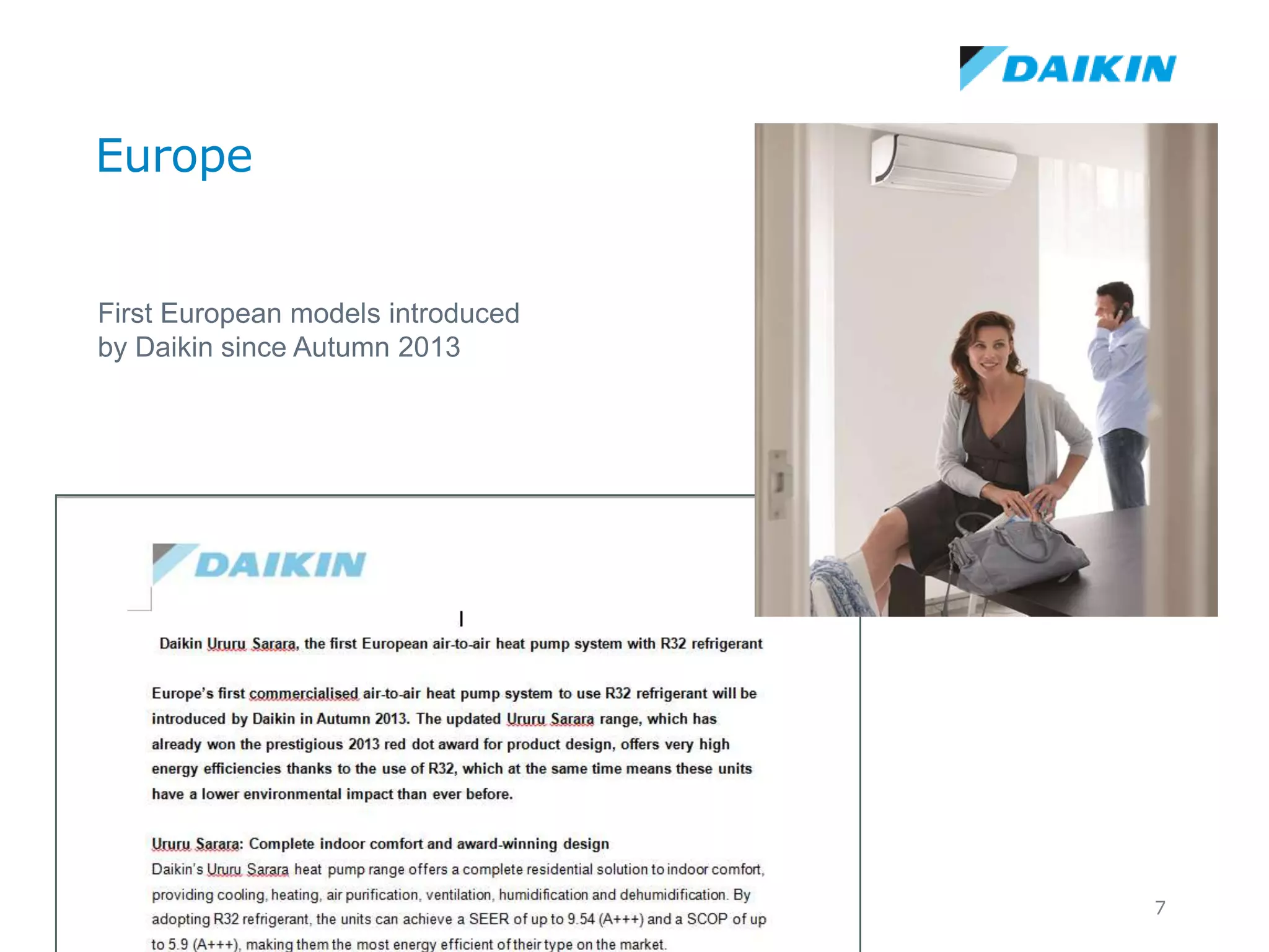 Daikin Dhont - R-32 refrigerant installation & design aspects | PPTX