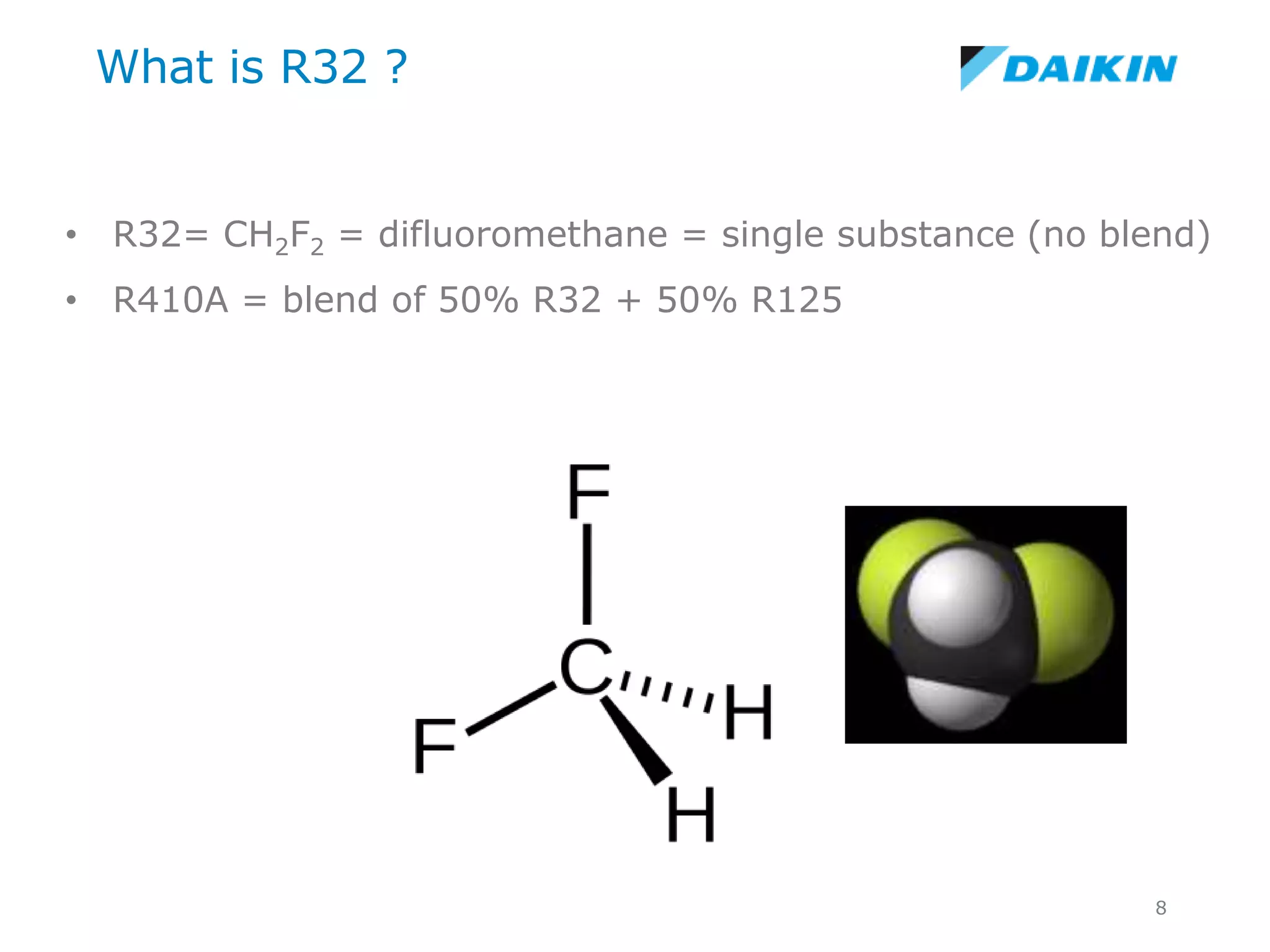 Daikin Dhont - R-32 refrigerant installation & design aspects | PPTX