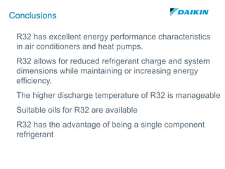 Daikin Dhont - R-32 refrigerant installation & design aspects | PPTX