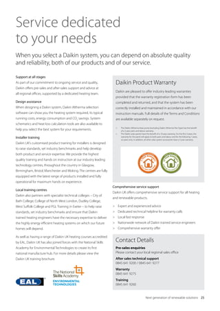 Daikin heating and renewables brochure | PDF