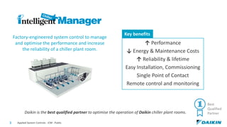 Daikin iCM intelligent chiller manager | PPT