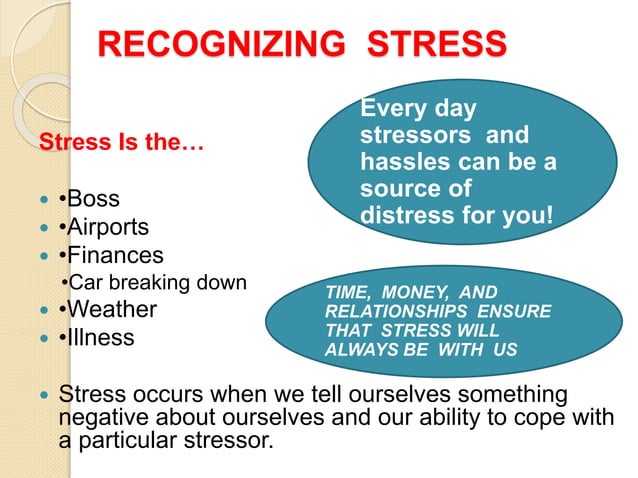 coping with daily stress | PPT