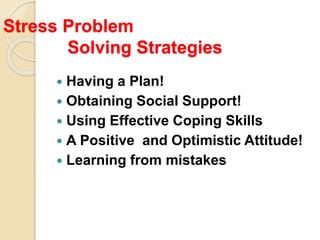 coping with daily stress | PPTX