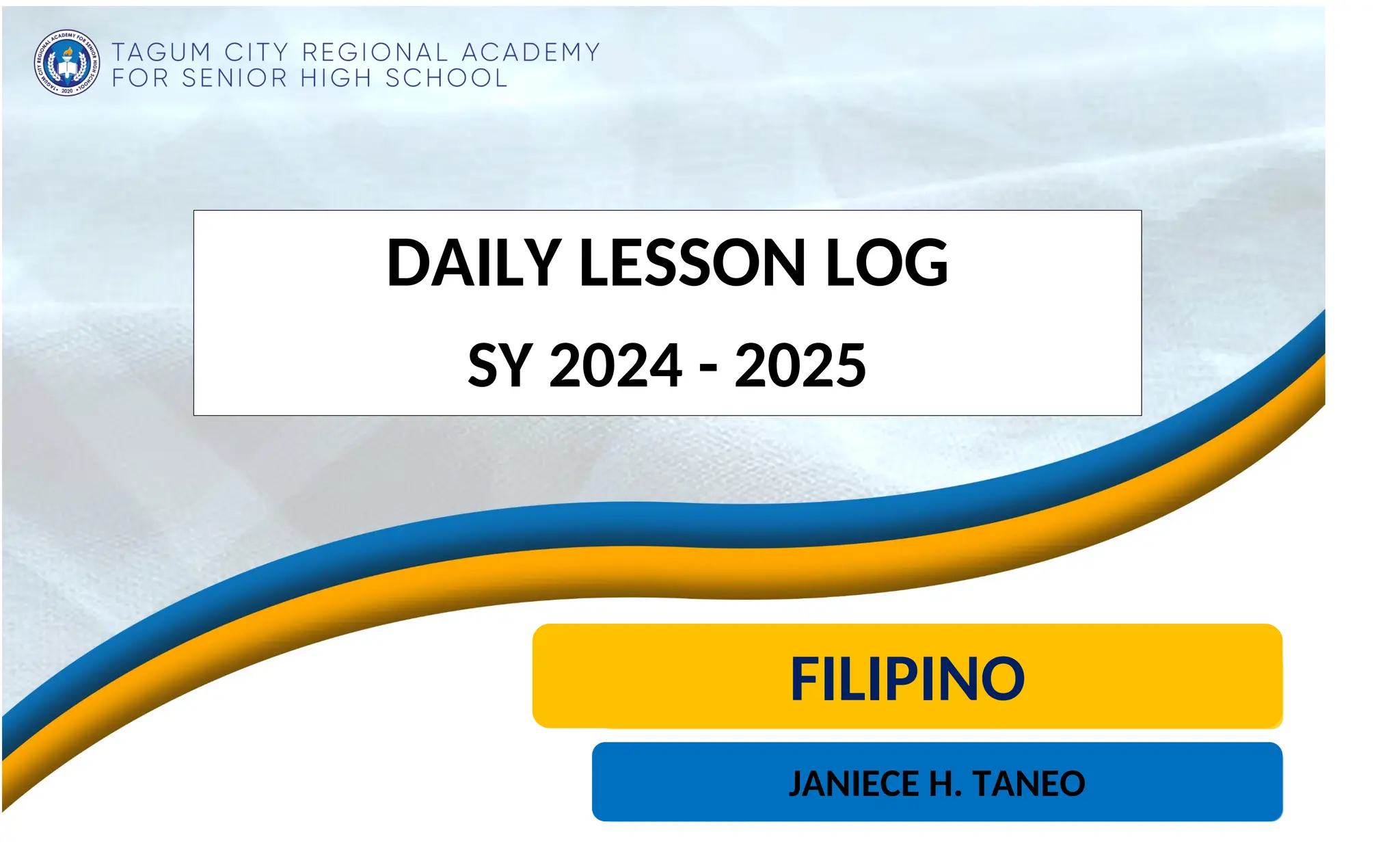 daily design lay for log at school that you can use | DOCX