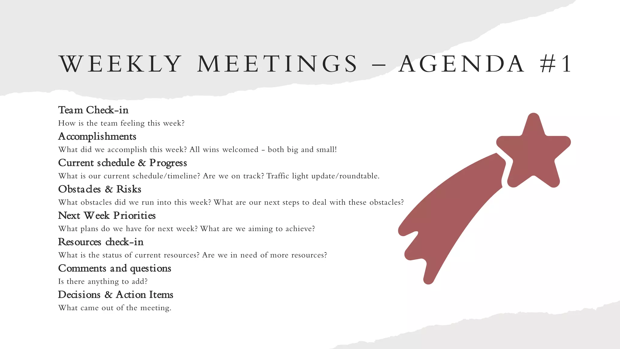 Daily & Weekly Production Meetings Agenda Proposals | PDF