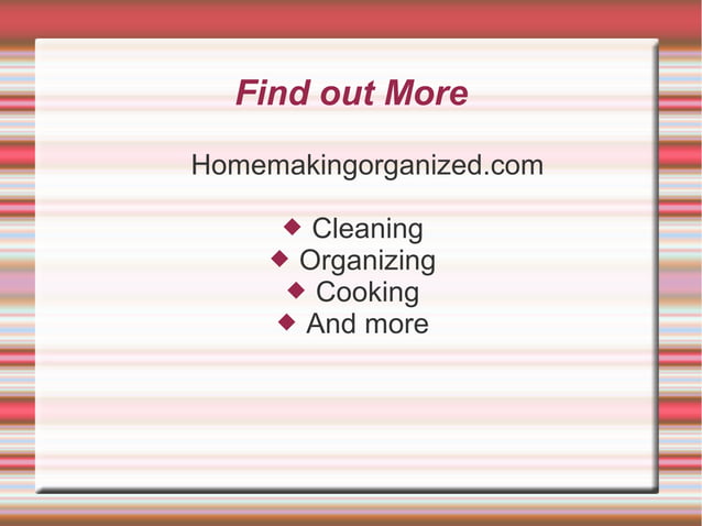 Your Daily Homemaking Schedule | ODP