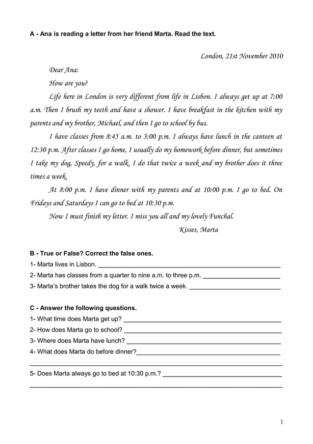 Daily routine-and-present-simple | PDF