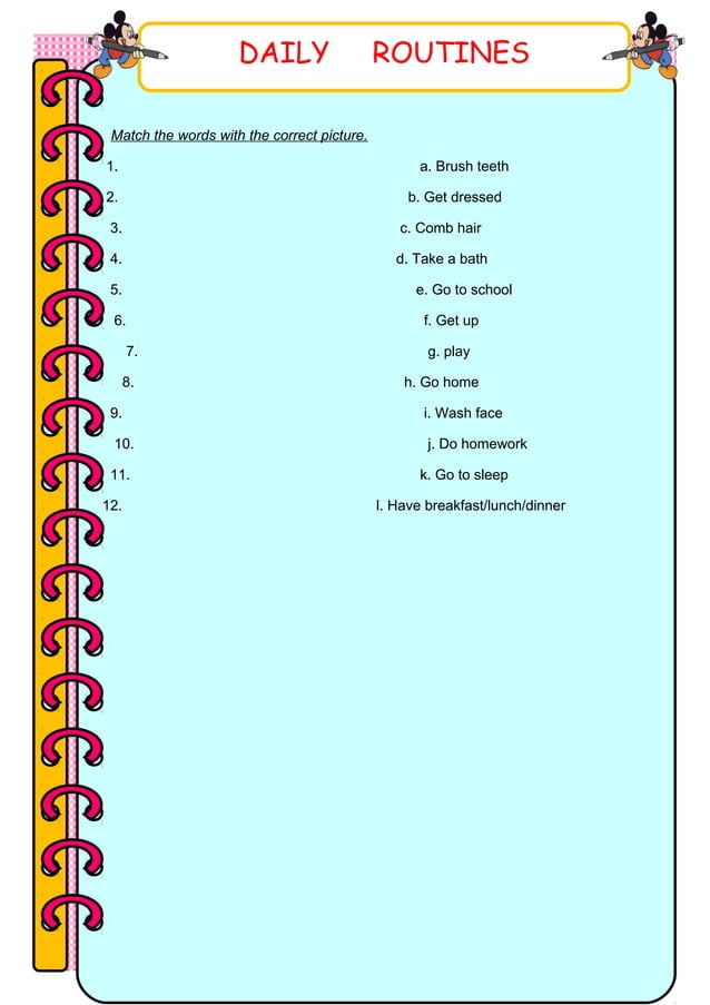 Daily routines | PDF