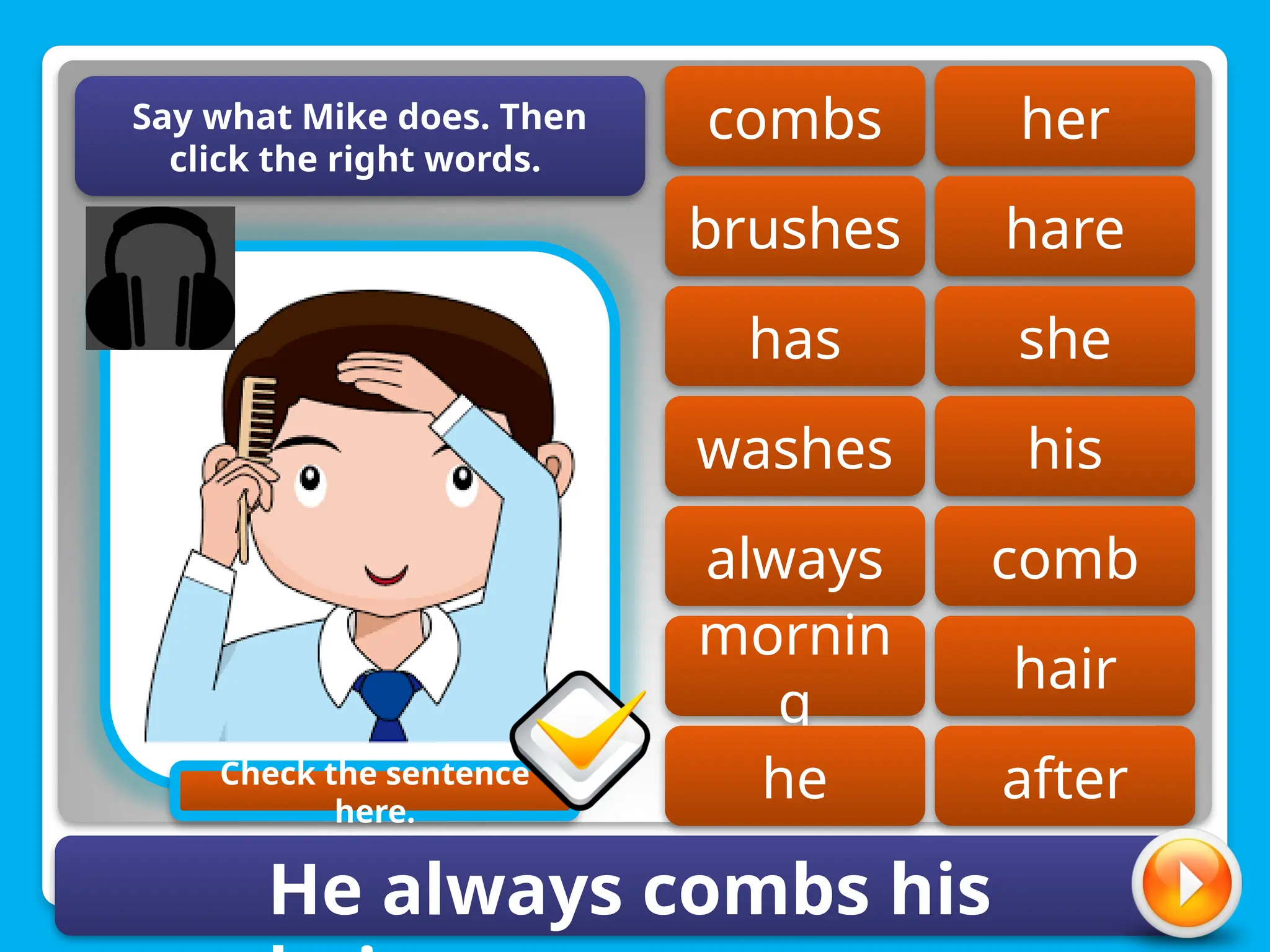 daily routines for simple present tenses | PPT