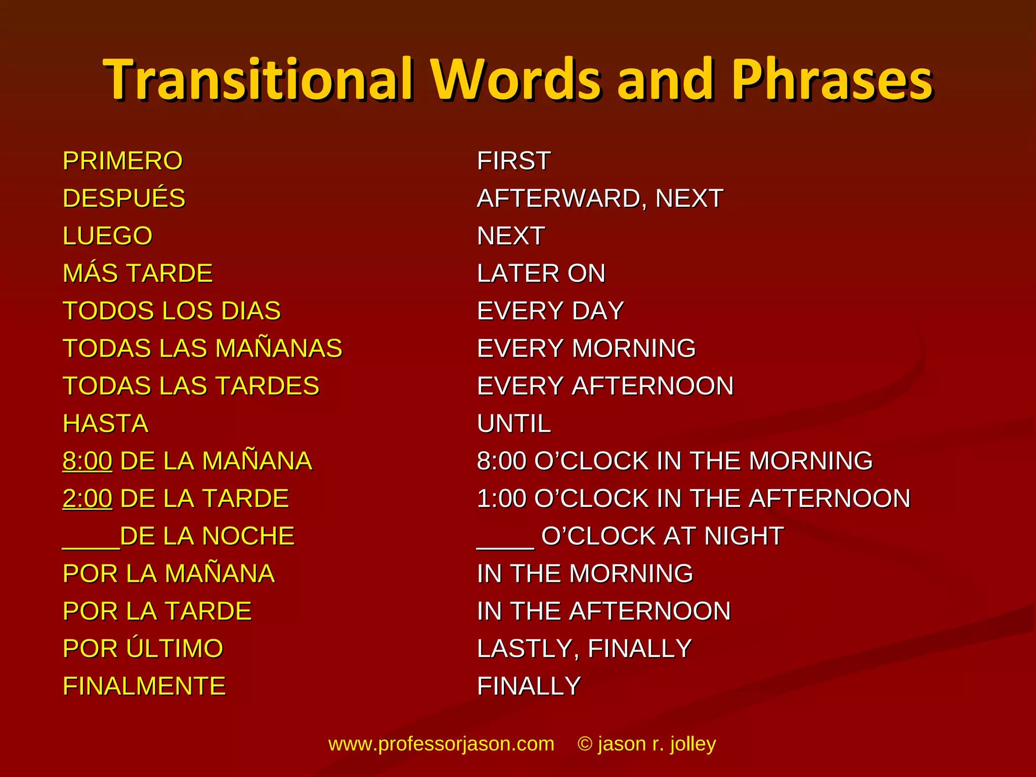 Talking About Your Daily Routine in Spanish | PPT