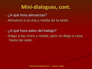 Talking About Your Daily Routine in Spanish | PPT