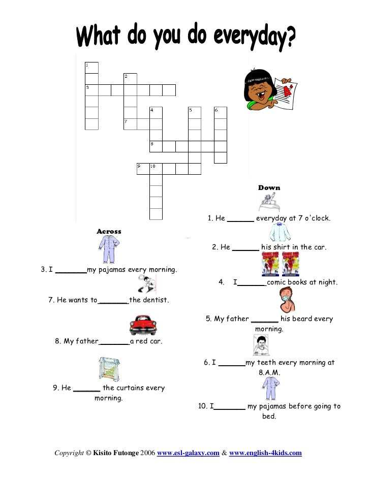 Daily%20 routine%20crosswords