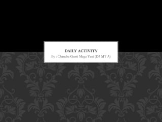 Daily activity | PPTX