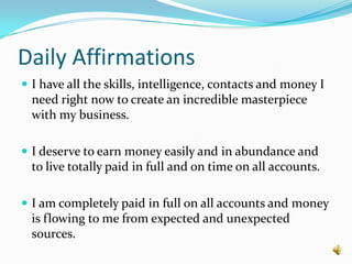Daily Affirmations | PPTX