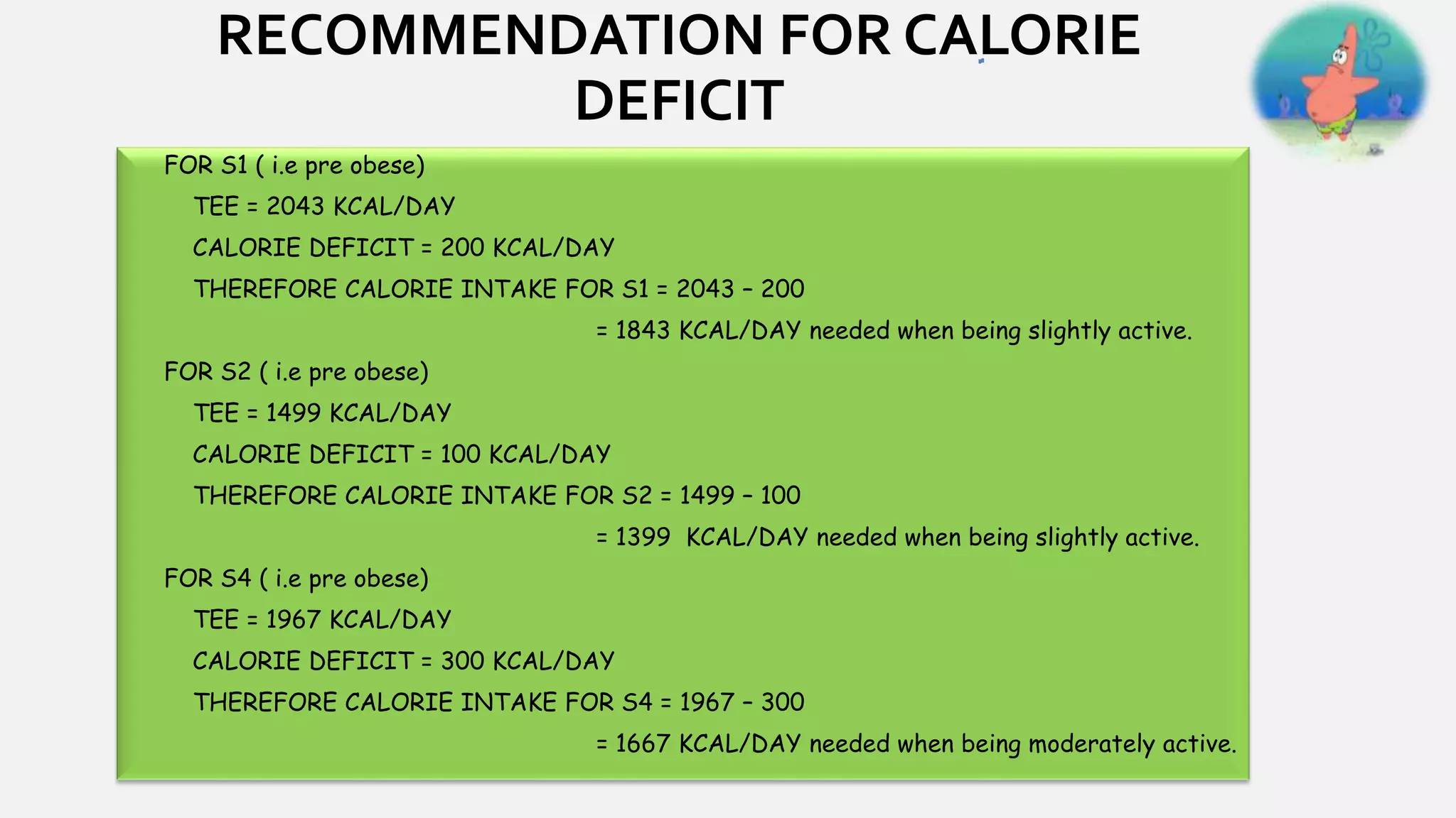 DAILY CALORIE REQUREMENT & BMI.pptx