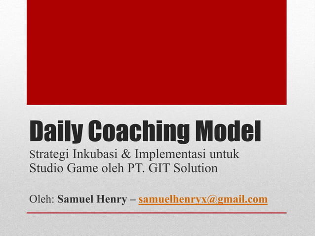 Daily Coaching Model | PDF