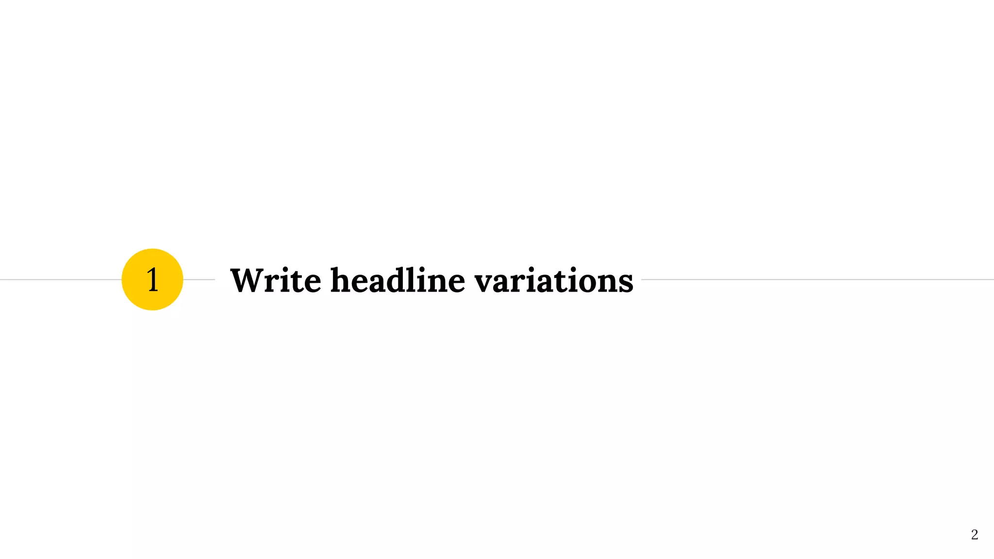 Daily Copywriting Exercises | PPTX