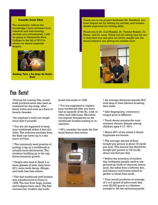 Samantha Urban's Daily Dental Newsletter | PDF