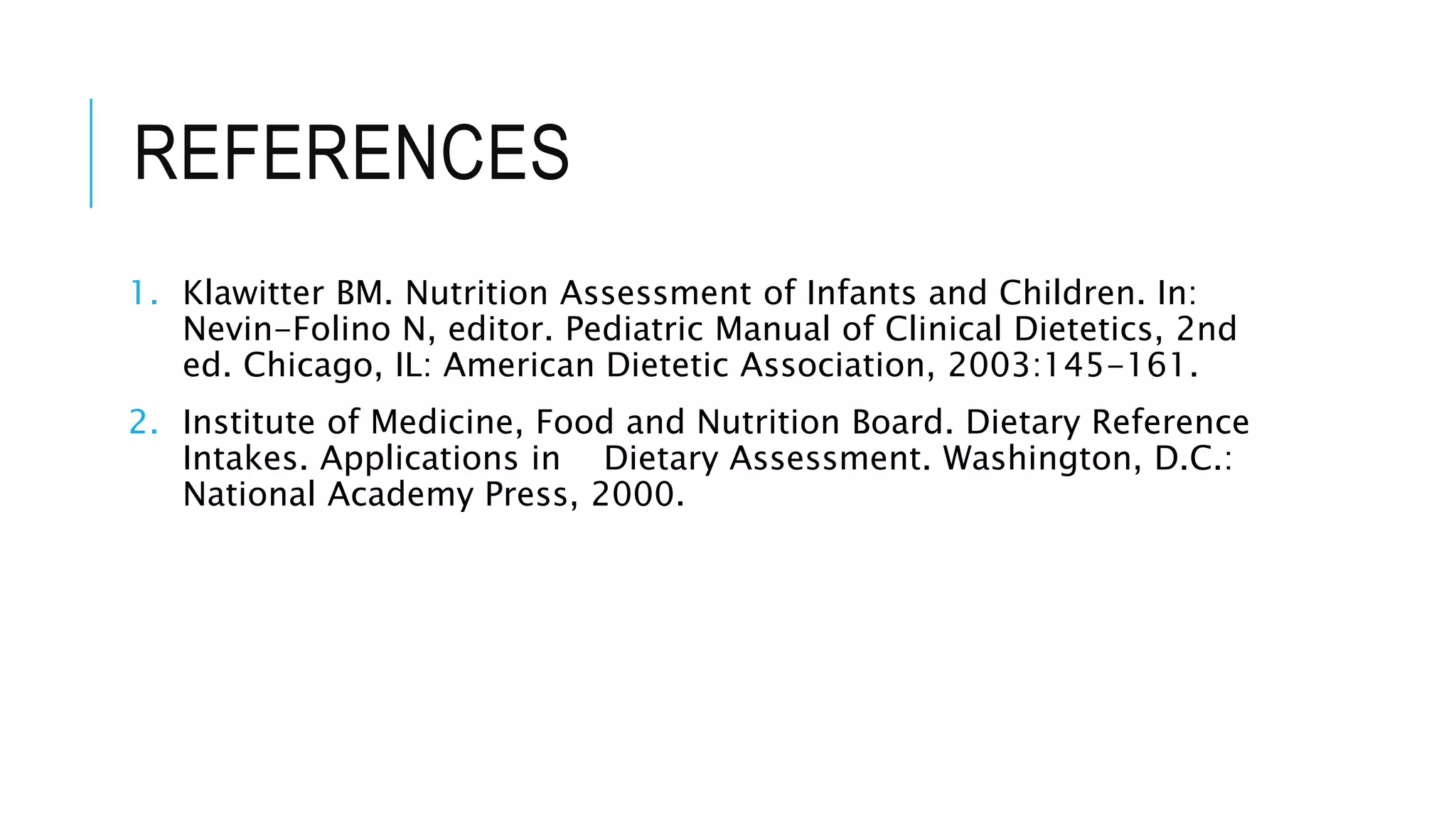 Daily dietary requirements for children | PPTX