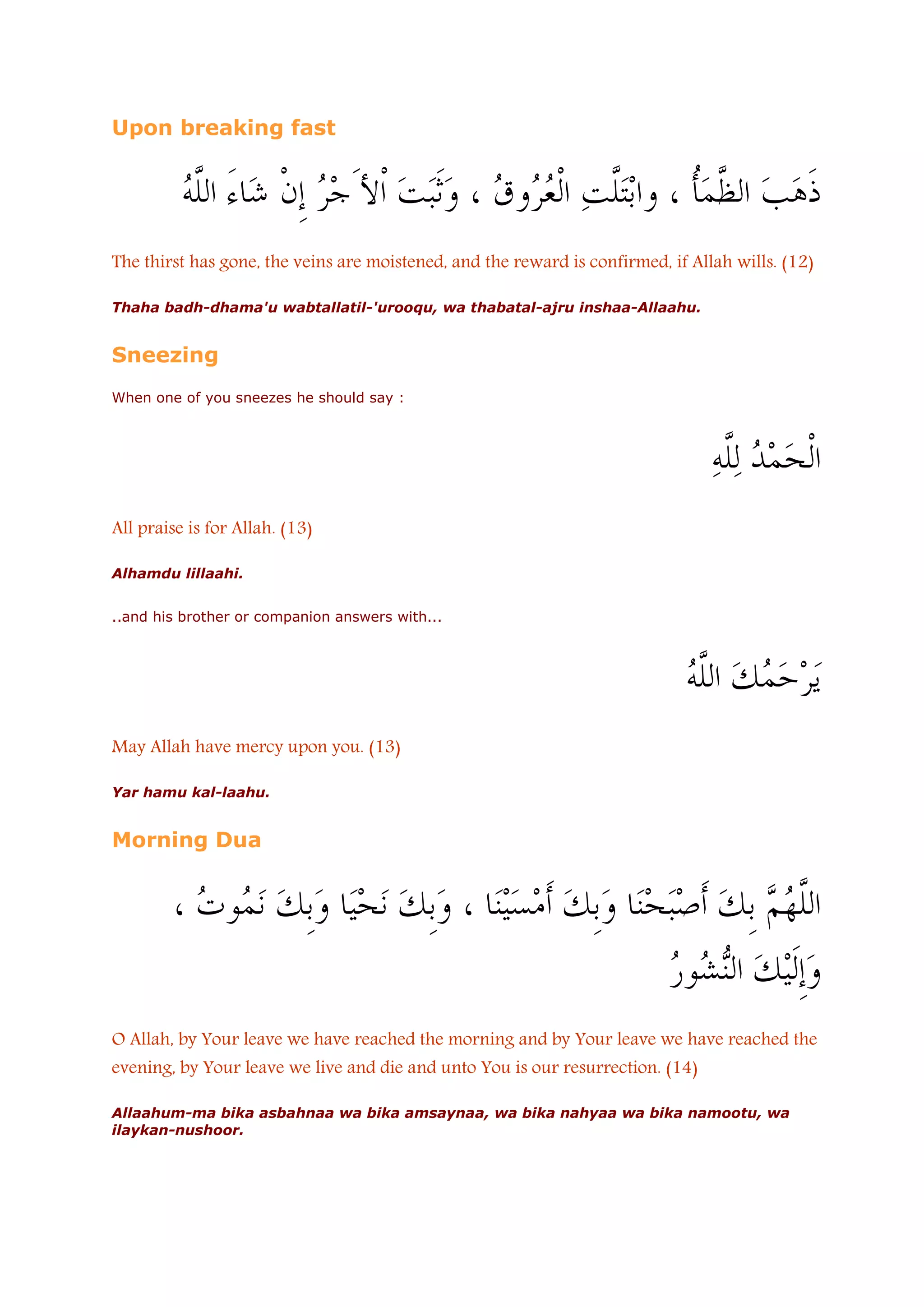 Daily duas pdf | PDF