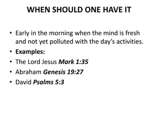 Daily dynamic encounter with god andeoye | PPTX