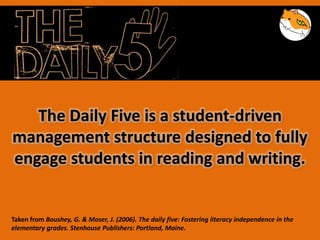 Daily five learning ppt. | PPTX