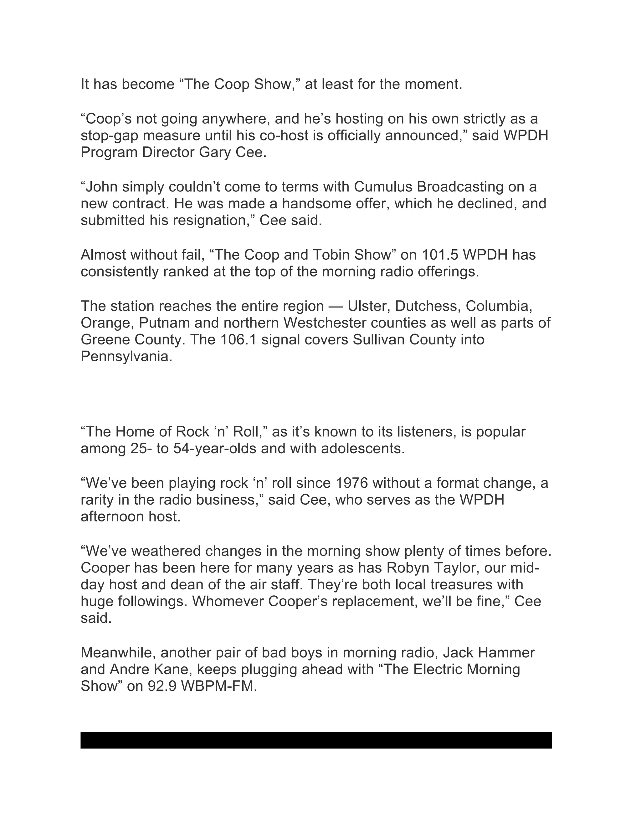 Daily Freeman Article | PDF