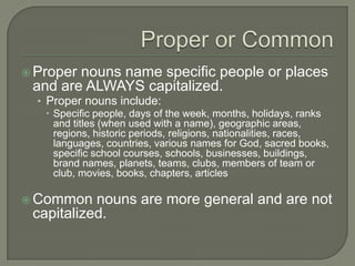 Daily Grammar - Nouns | PPTX