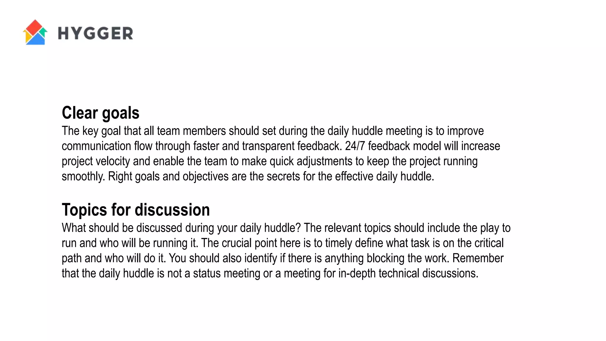 All about Daily Huddle Meetings | PPTX