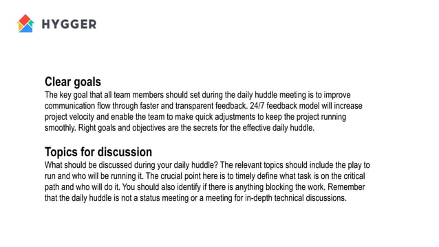 All about Daily Huddle Meetings | PPTX