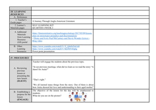 daily lesson log for observation.docx