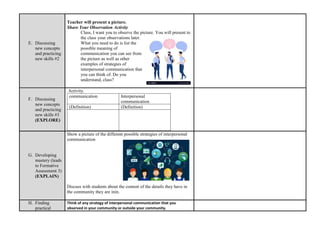 daily lesson log for observation.docx