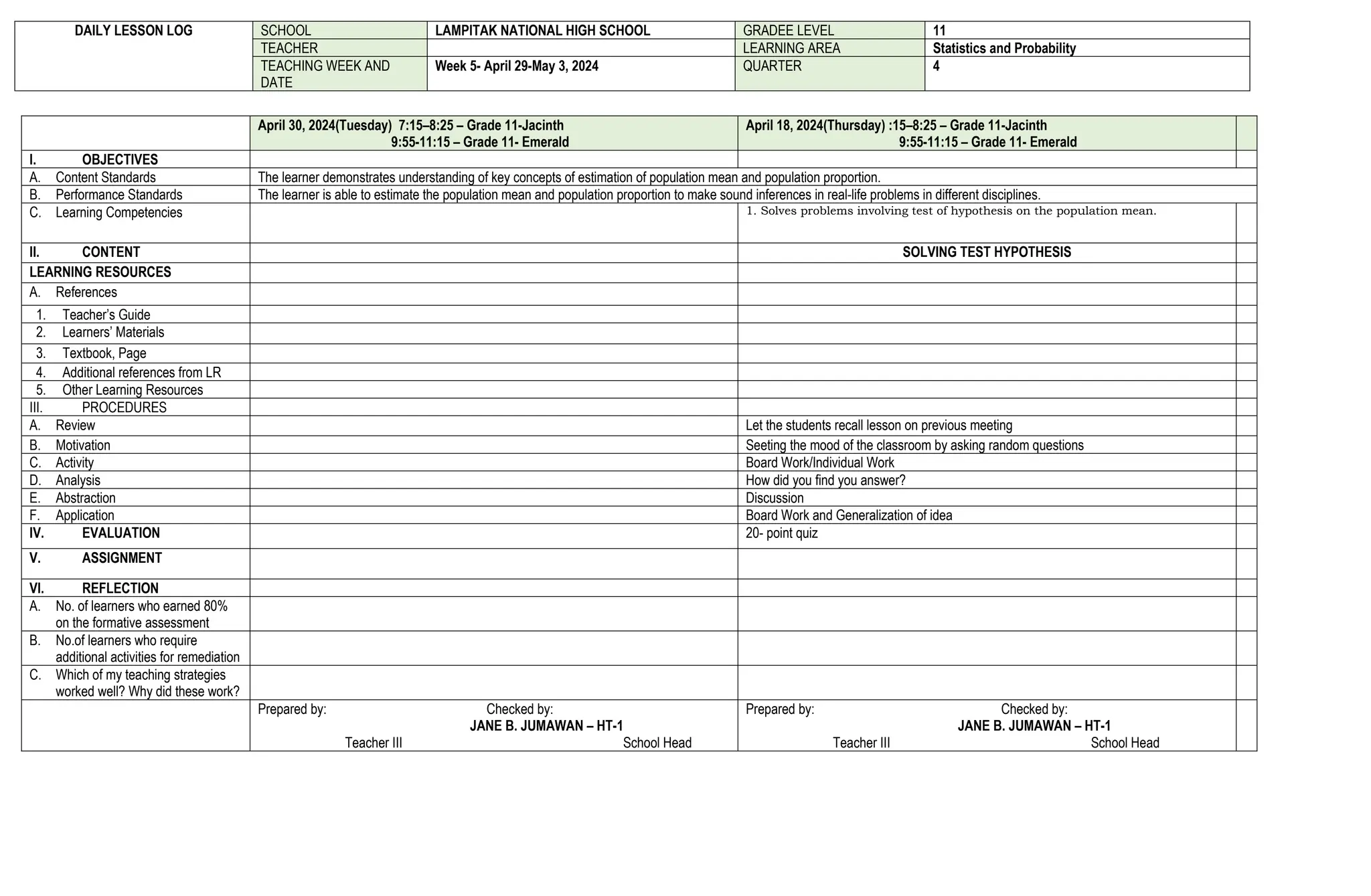 DAILY LESSON LOG for DEpEd Teachers.docx