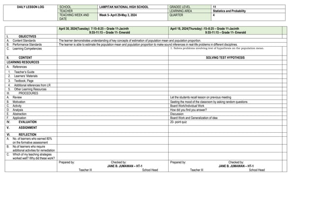 DAILY LESSON LOG for DEpEd Teachers.docx