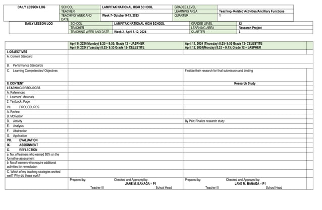 DAILY LESSON LOG for DEpEd Teachers.docx