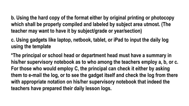 Daily lesson logs & subject allocation.pptx [autosaved] | PPT
