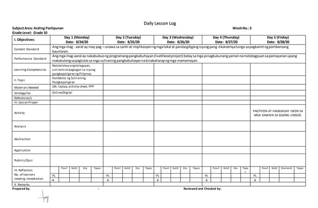 Daily lesson Log template 2022.docx | Free Download
