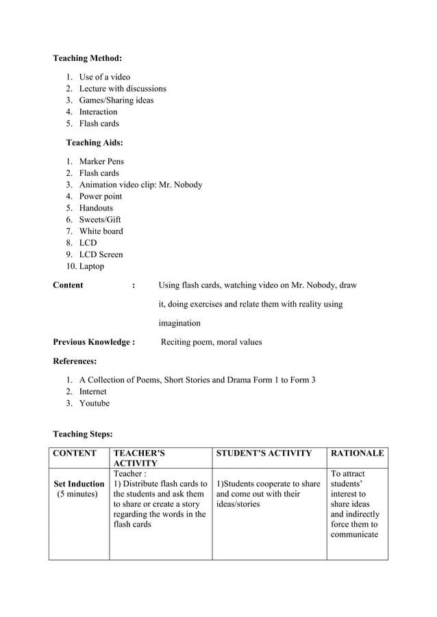 Daily lesson plan | PDF