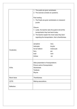 Daily lesson plan year 3 | PDF