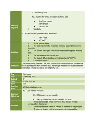 Daily lesson plan ict form 5 | DOCX